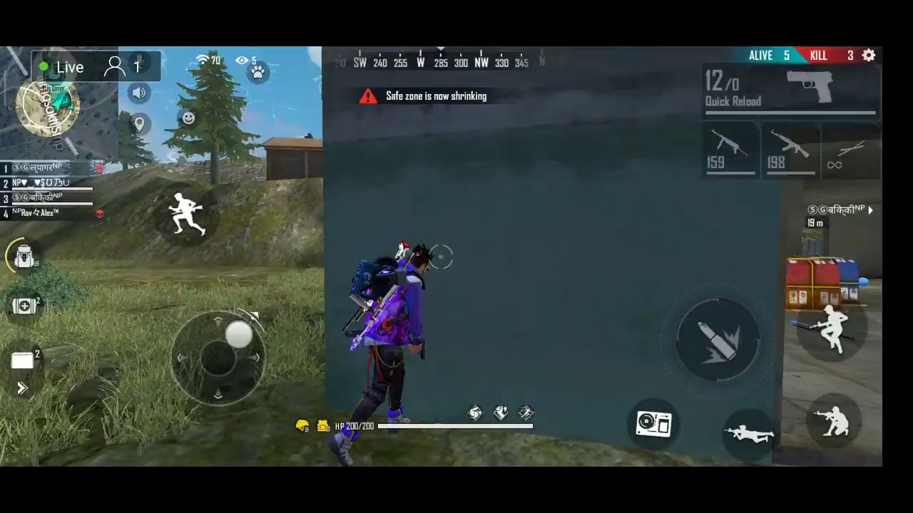 Best gameplay in free fire with Adam chacha - YouTube