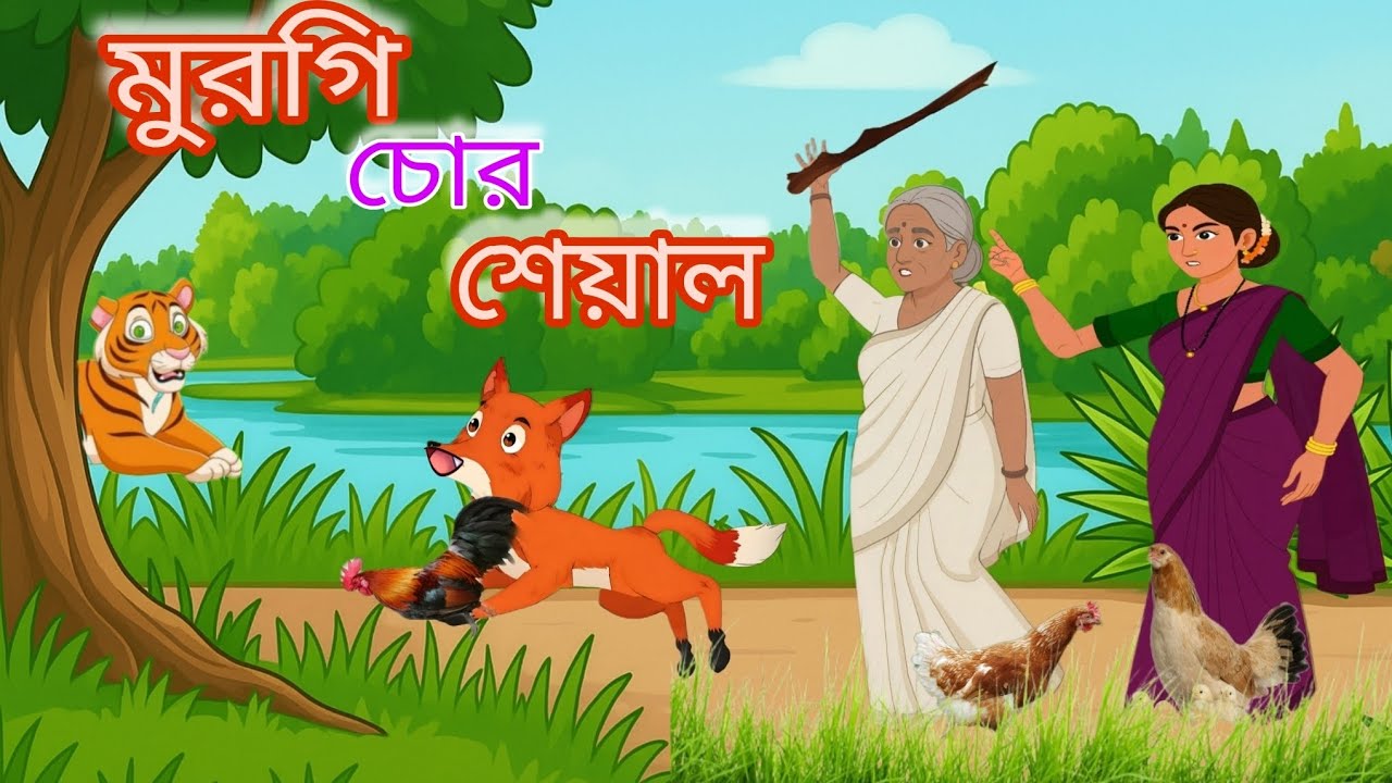 মুরগি চোর শেয়াল।।#cartoon #mojarcartoon #animation #animationmeme # ...