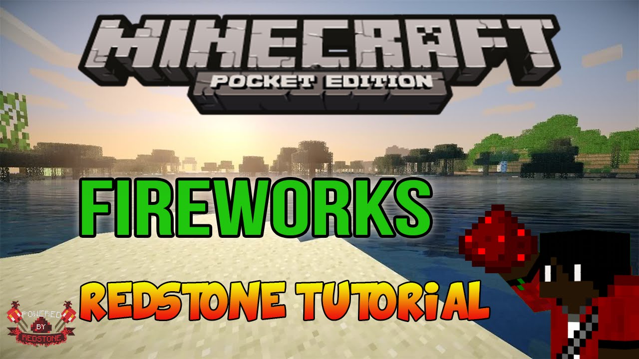 Minecraft PE Fireworks Tutorial - YouTube