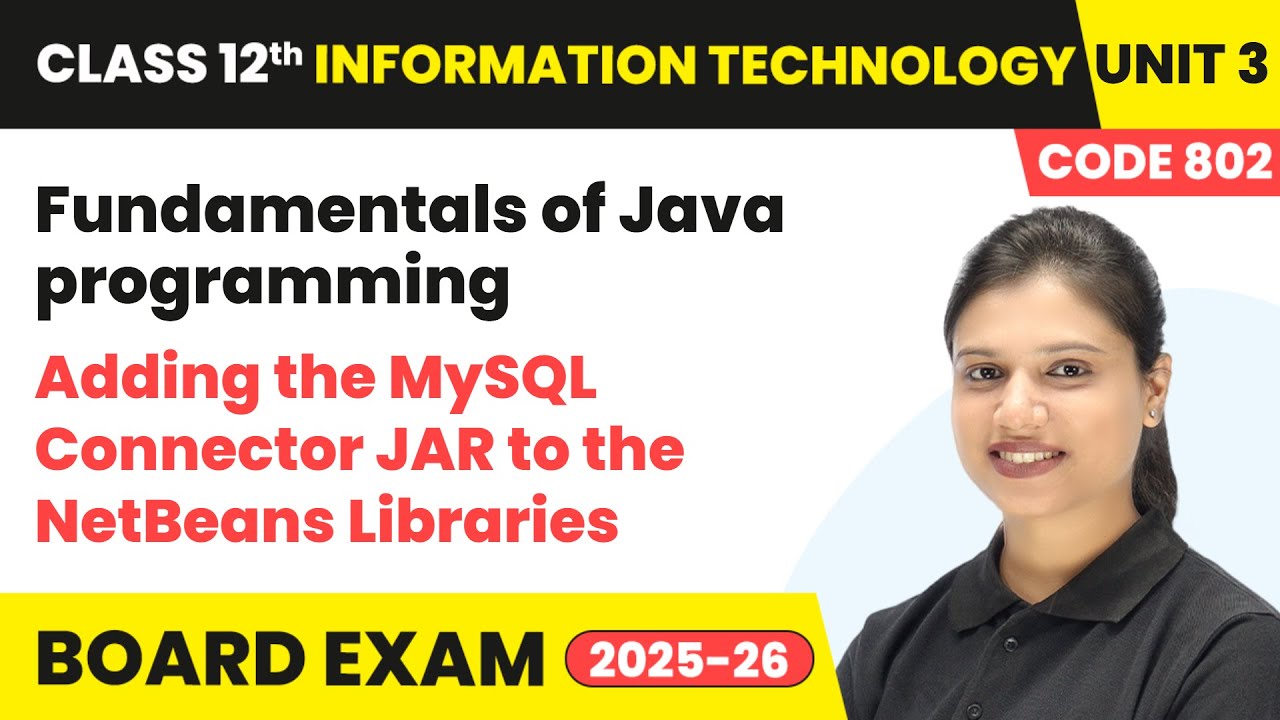 Adding the MySQL Connector JAR to the NetBeans Libraries | Class 12th ...