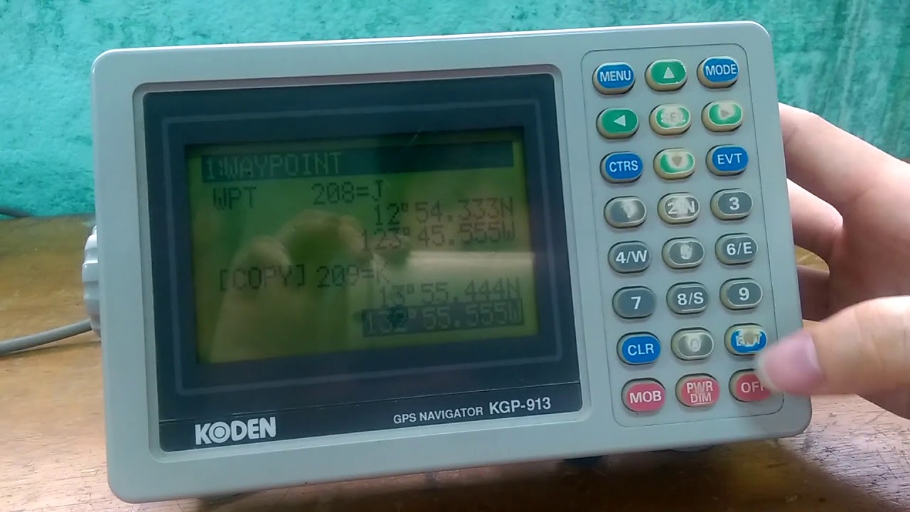GPS KODEN KGP-913 - YouTube