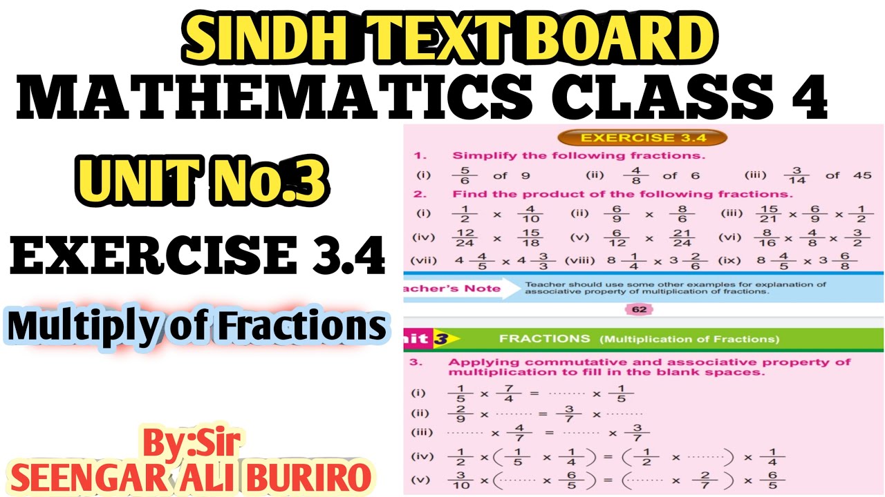 Multiply of Fractions | Multiplication of Fractions | Commutative ...