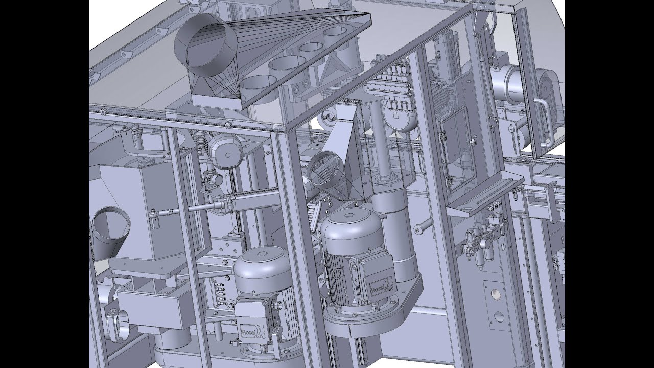 Wood cutting machine-industrial 3D model : machine-world.net P805 - YouTube