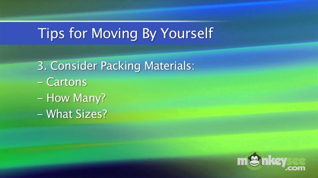 How to plan for a move: Choosing a moving method - YouTube