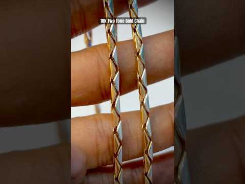 Two toned Gold chain in 18 karat @SHAGUNJEWELLERSMUMBAI