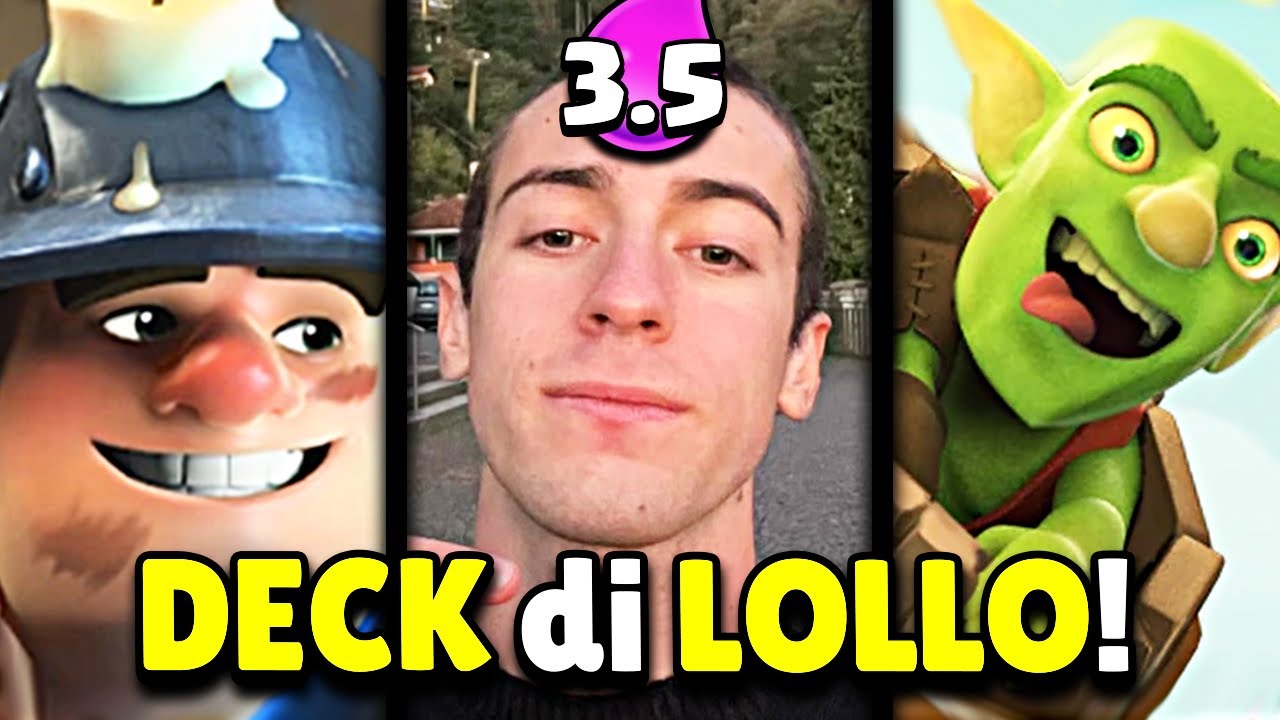 CRAZY... PROVO il DECK 3.5 di LOLLO LACUSTRE! 👨🏻‍🍳 Clash Royale ITA ...
