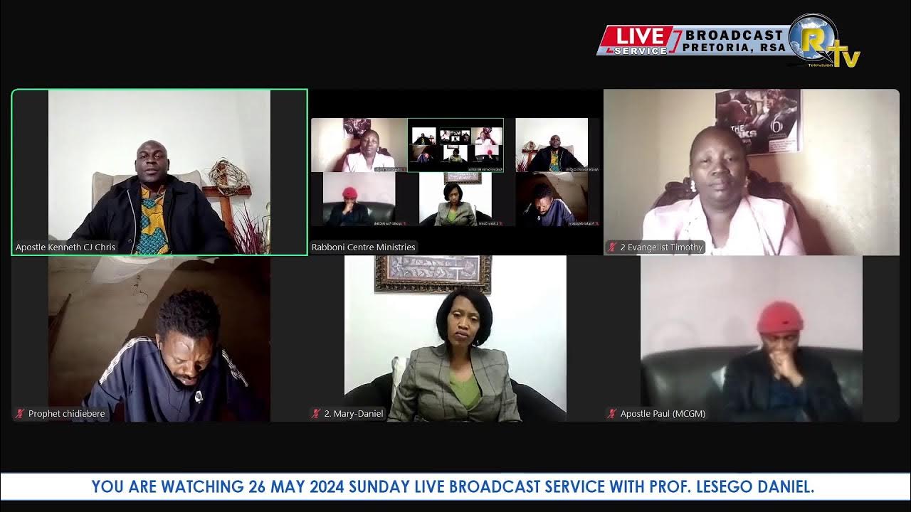 26 MAY 2024 SUNDAY LIVE BROADCAST SERVICE WITH PROF. LESEGO DANIEL AND SONS PART 1 - YouTube
