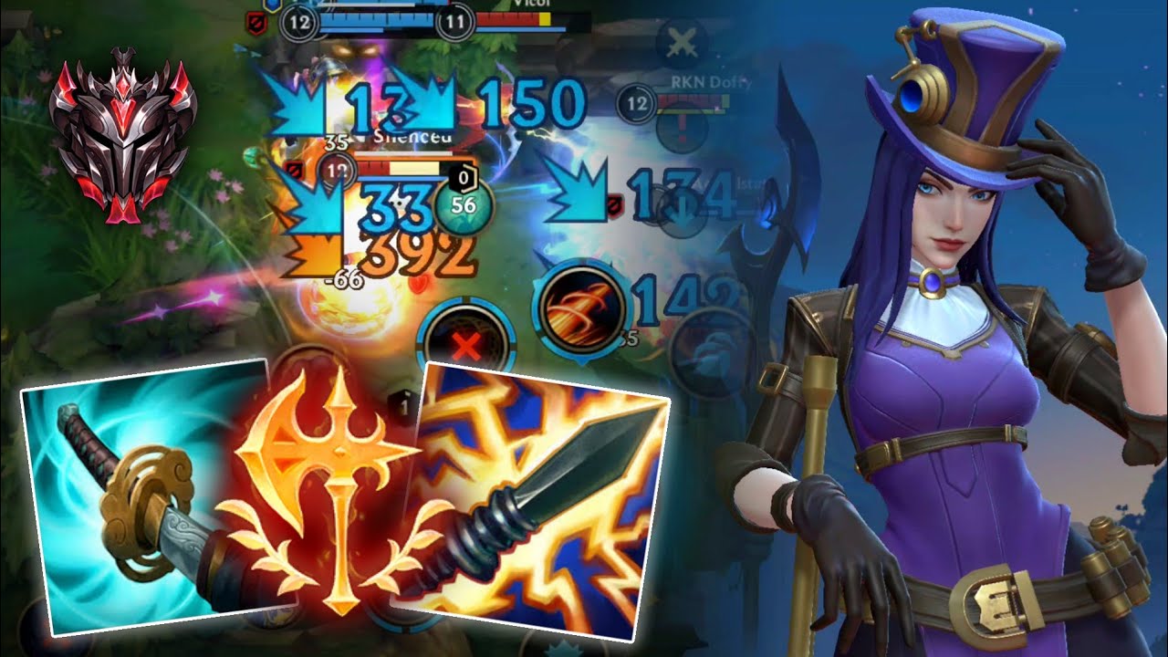 Perfect KDA Caitlyn with Insane Damage | Hard Game! - YouTube