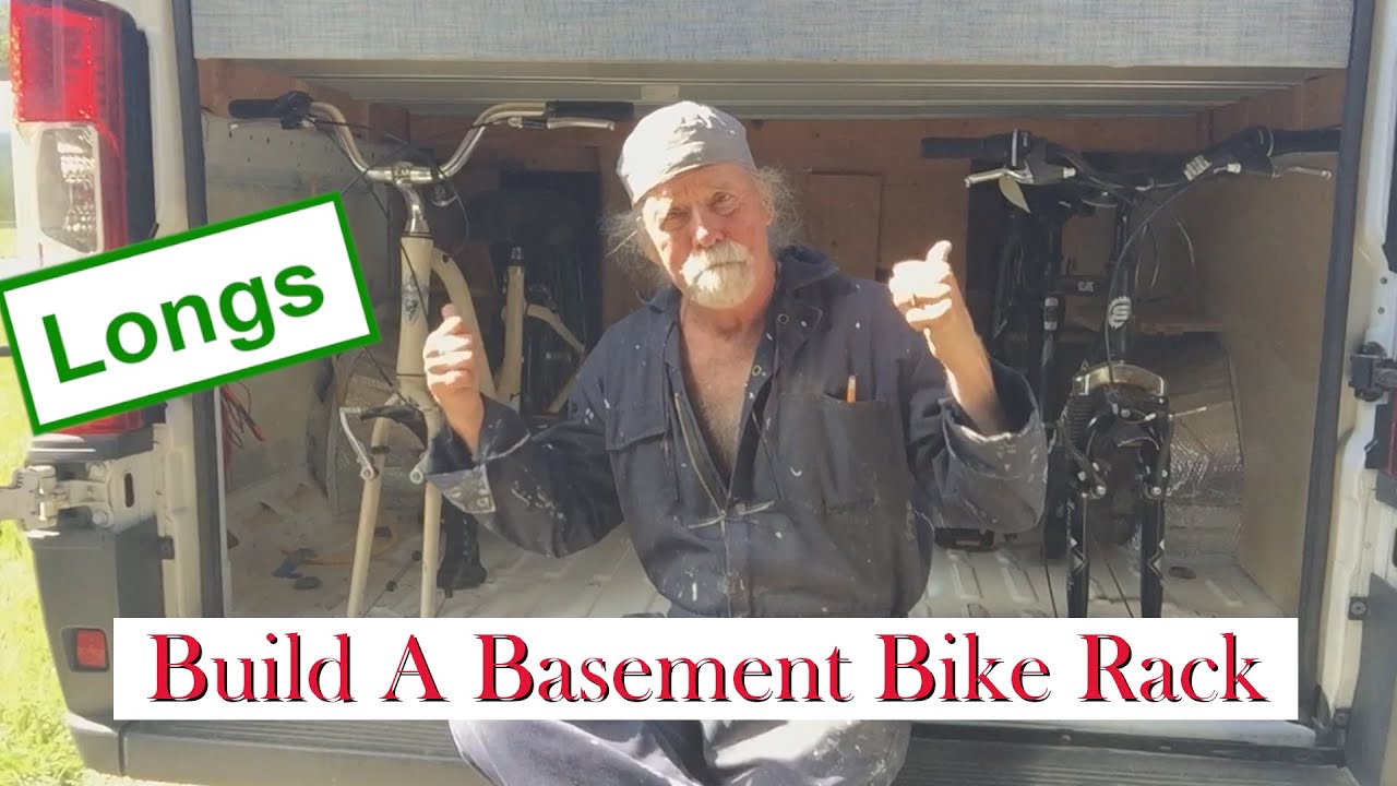 Stealth Van Build Basement Bike Rack Design - for a Happy Vanlife ...