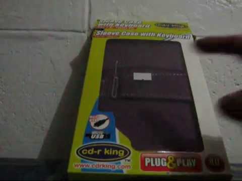 Unbox cd-r king Sleeve Case with Keyboard - YouTube
