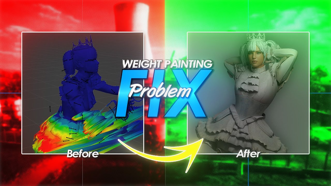 Blender Weight Painting Fix for PUBG/BGMI Characters | Blender Me ...