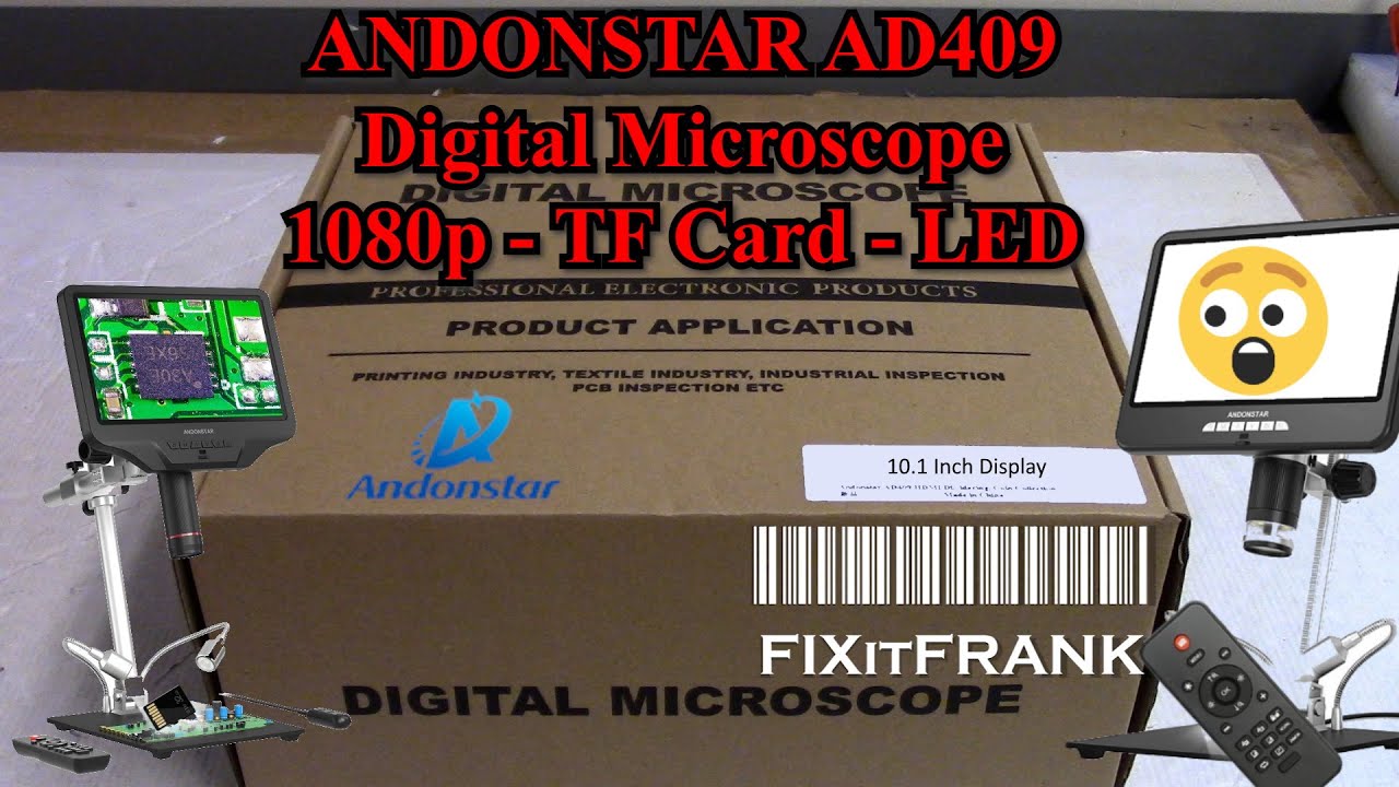 Andonstar AD409 Digital Microscope Unboxing and Review - YouTube