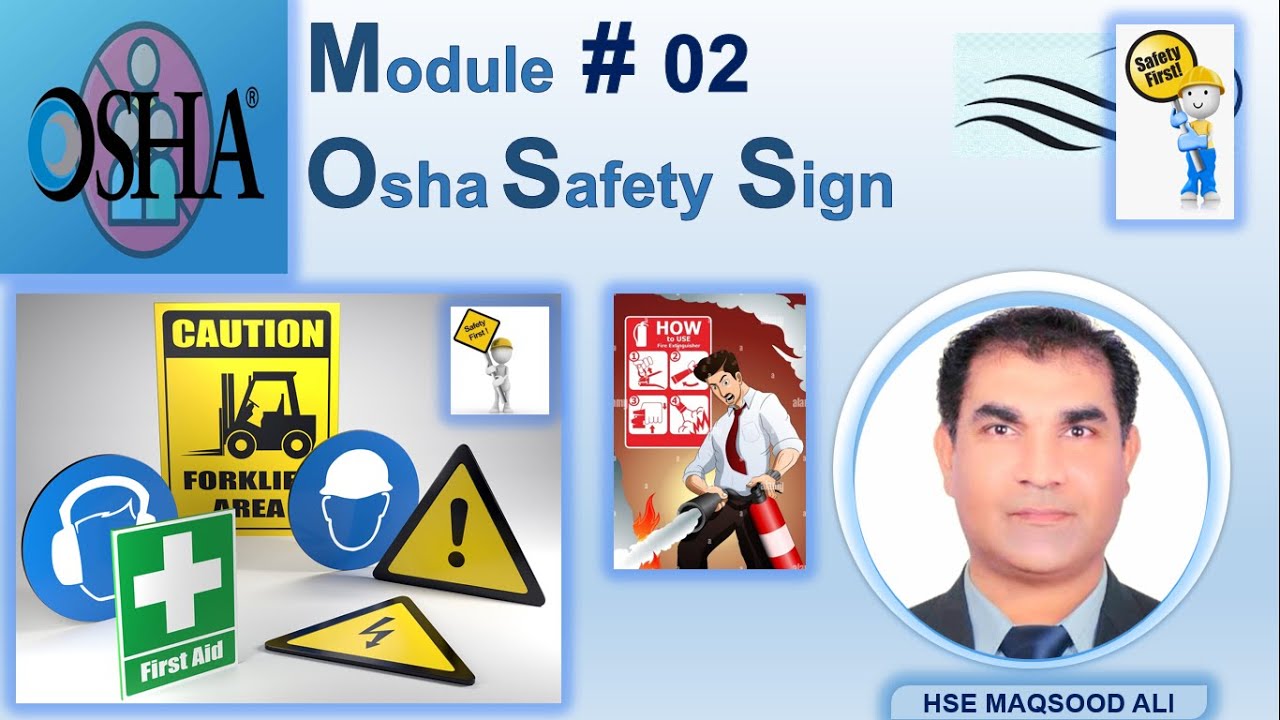 Osha | Module # 02 | Safety Signs | General Industry | #Urdu & #Hindi ...