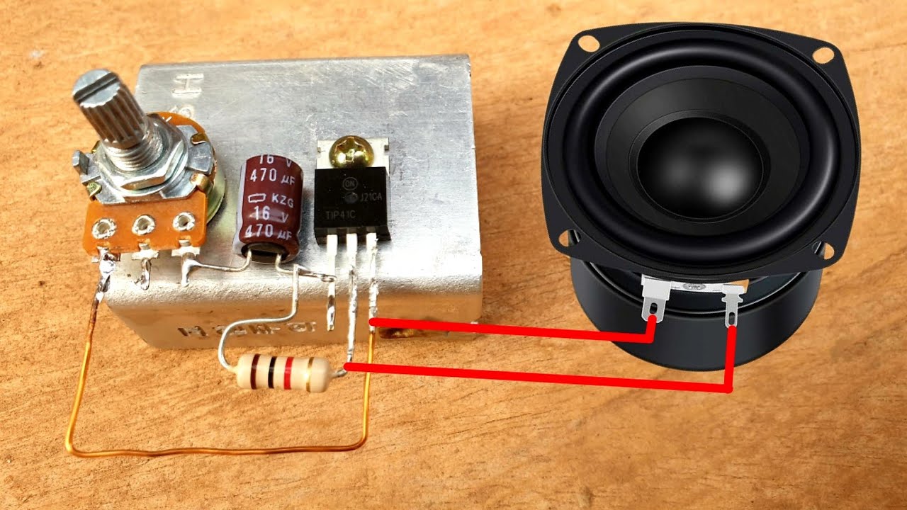 Comment Fabriquer un Amplificateur Audio Simple et Puissant - YouTube