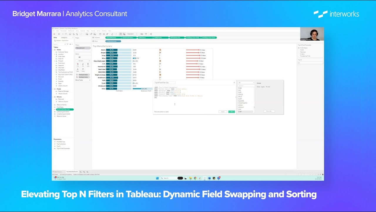 Elevating Top N Filters in Tableau: Dynamic Field Swapping and Sorting ...