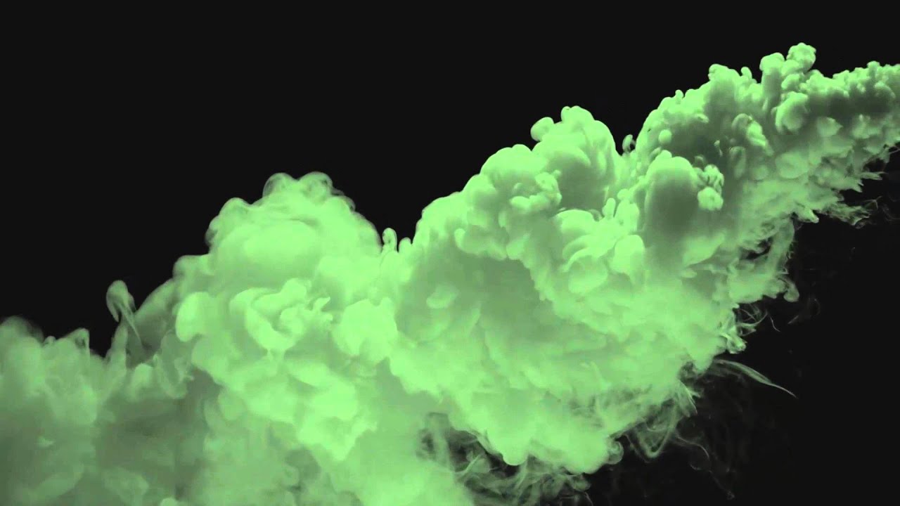 HD Slo mo Green Smoke Royalty Free - YouTube