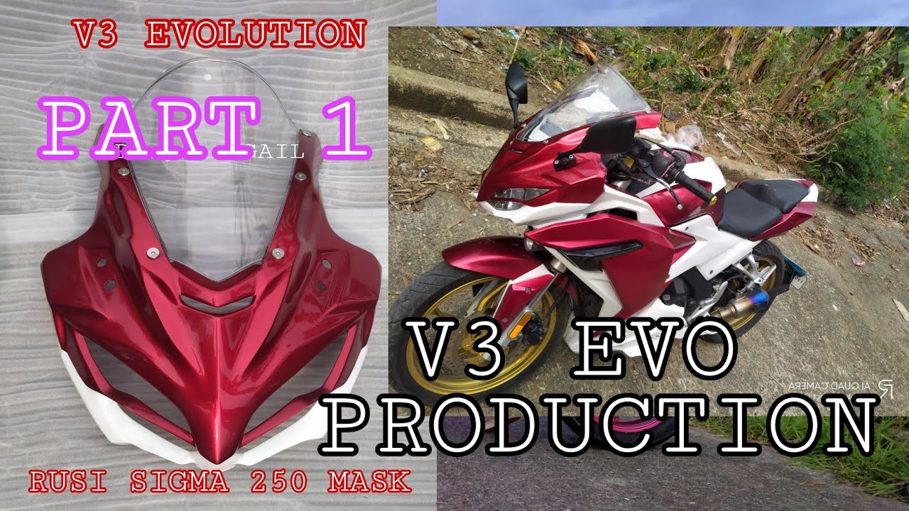 V3 MASK EVOLUTION PRODUCTION step by step / RUSI SIGMA 250 / fiberglass ...