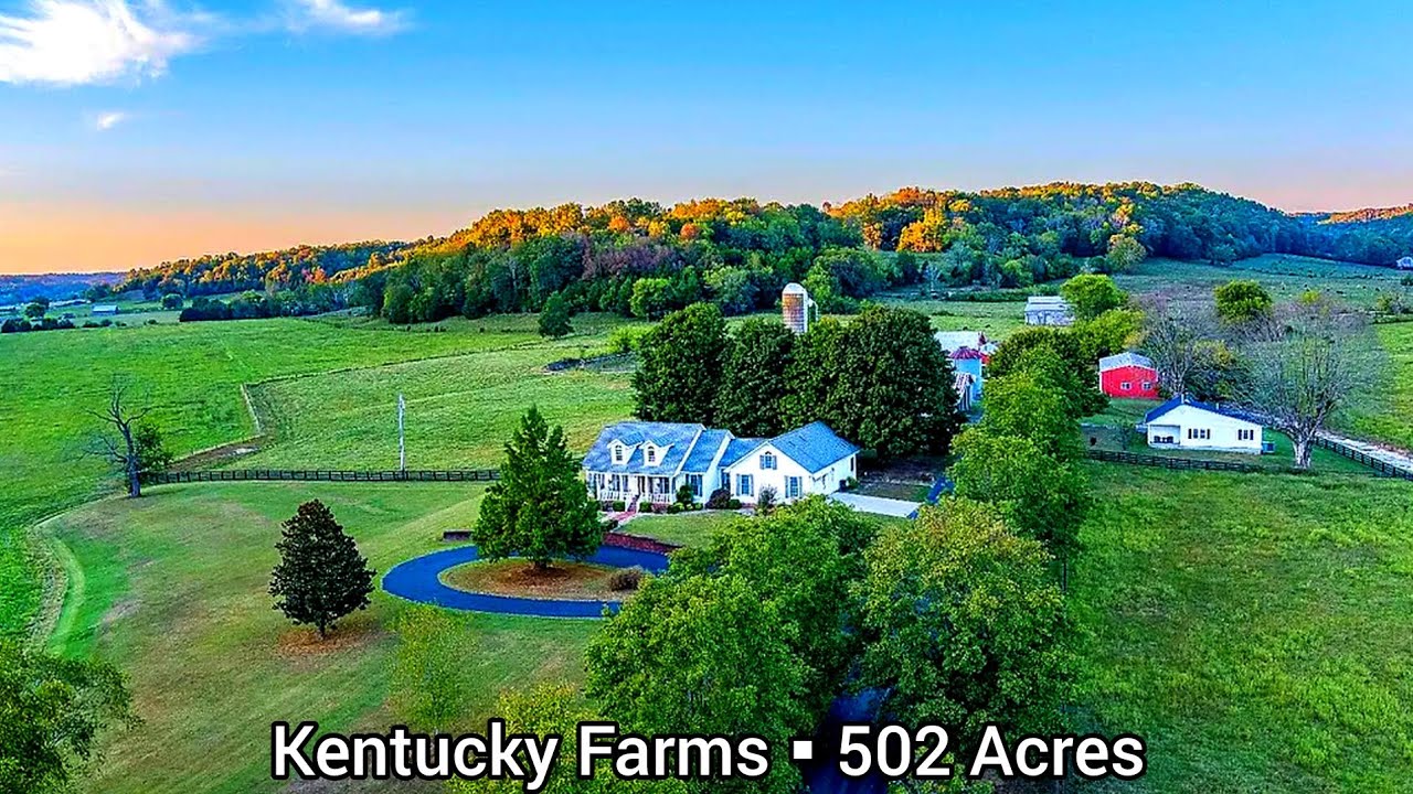 Kentucky Farms For Sale | 502 Acres | Kentucky Land For Sale | 4 Barns ...