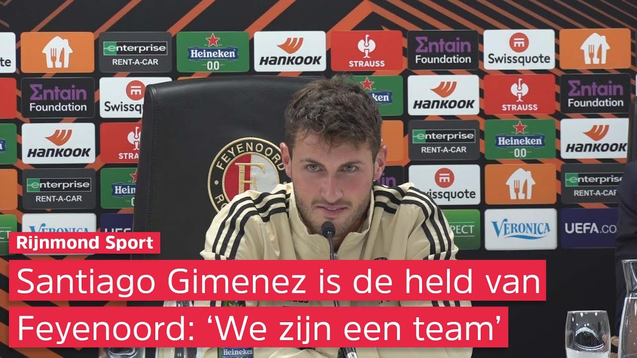 'Ik ben TROTS op het TEAM en op de FANS' | Santiago Gimenez is blij na ...