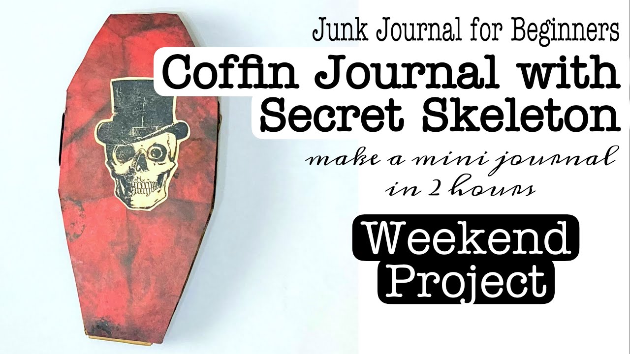 How to Make a Coffin Journal. Halloween Special. Tutorial with Template ...