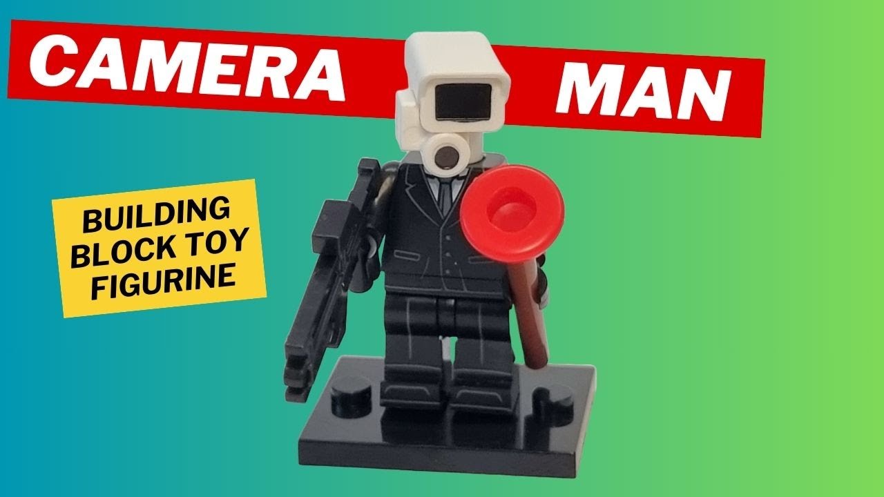 Camera Man (Skibidi Toilet) Building Block Toy Figurine - YouTube
