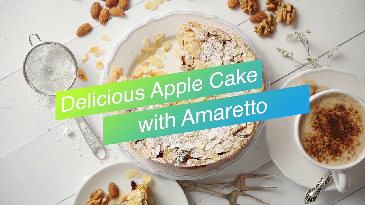 Carolina Craft Amaretto liqueur and apple cake - YouTube