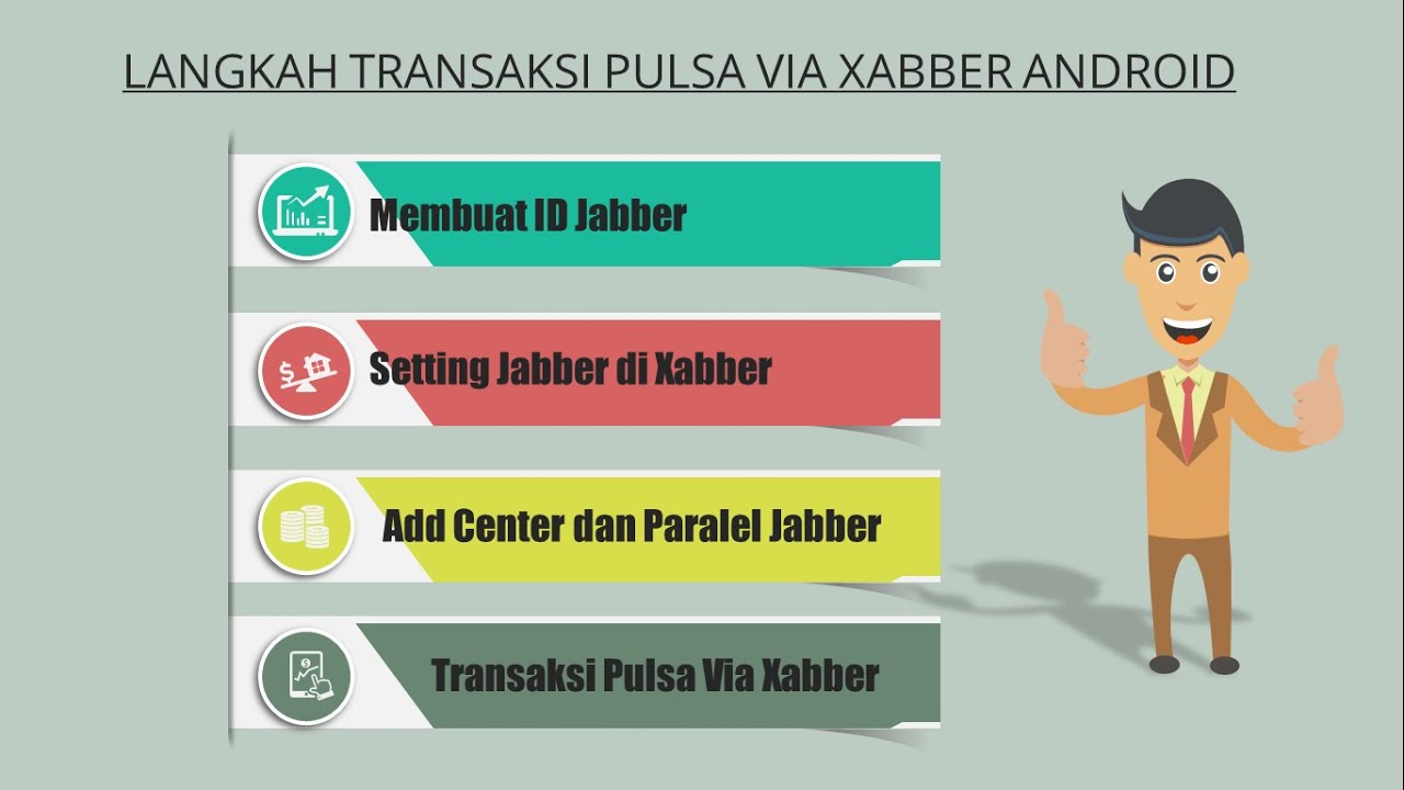 Cara Transaksi Pulsa Dengan Aplikasi Xabber Android - YouTube