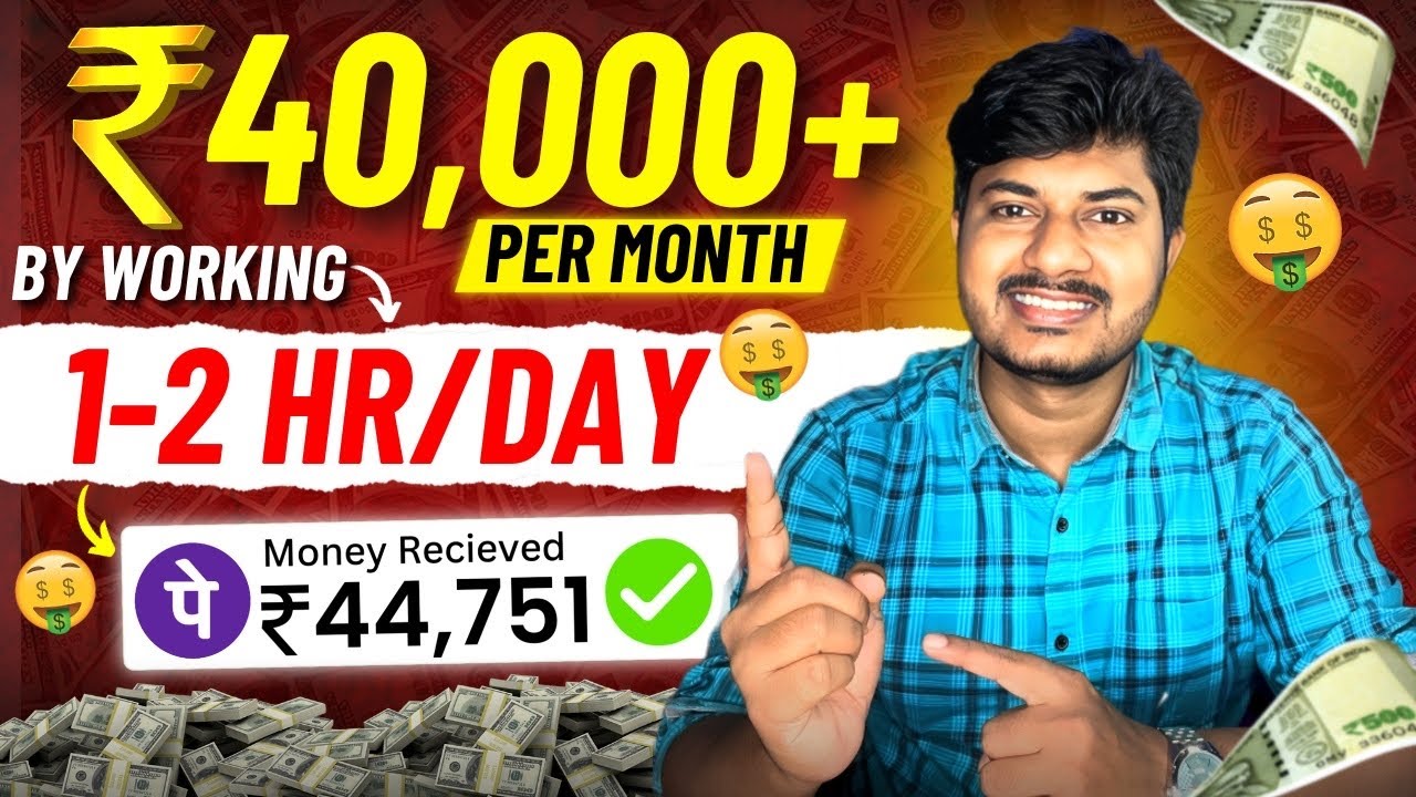 Earning ₹40k+ per month by working 1/2 hours a day. - YouTube