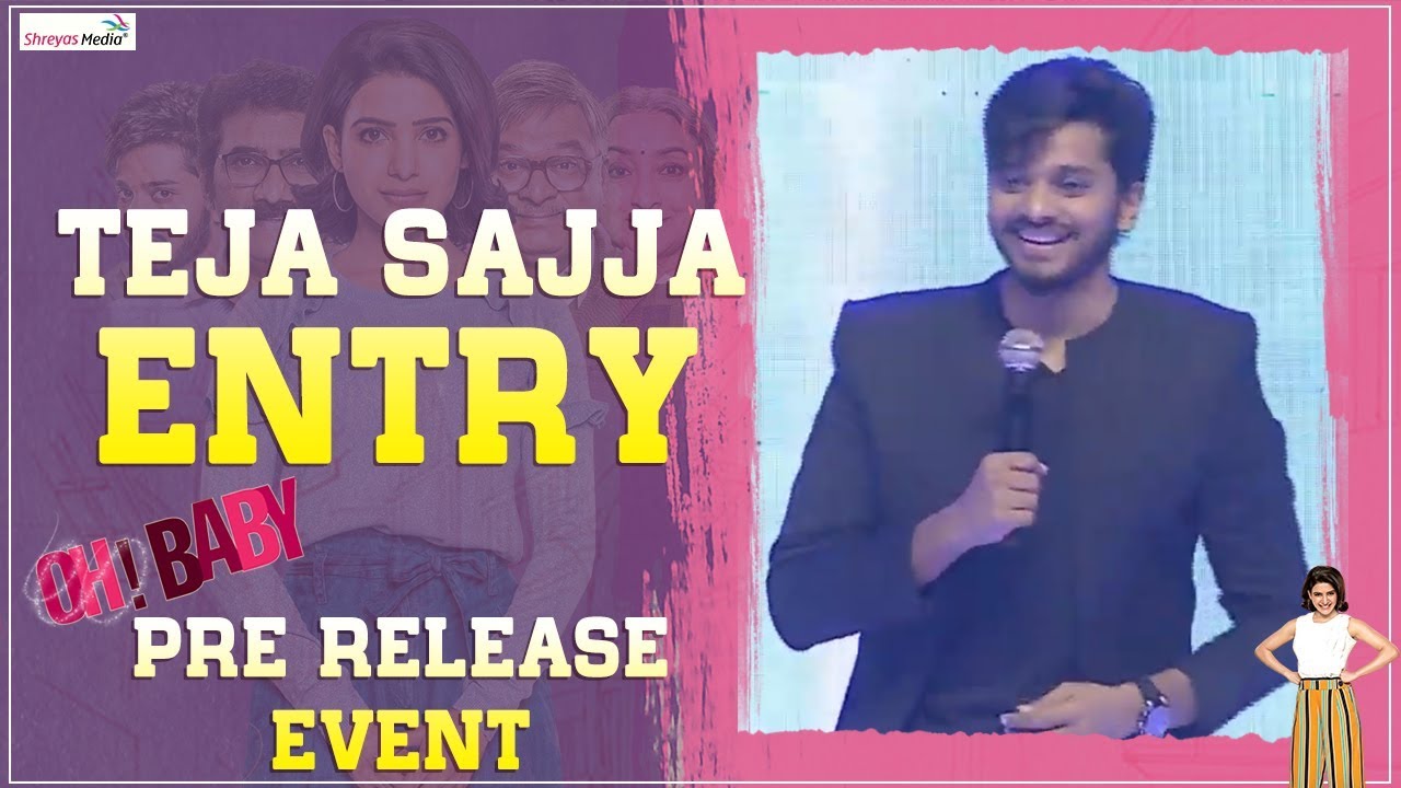 Teja Sajja Entry @ Oh Baby Movie Pre-Release Event Live | Samantha ...