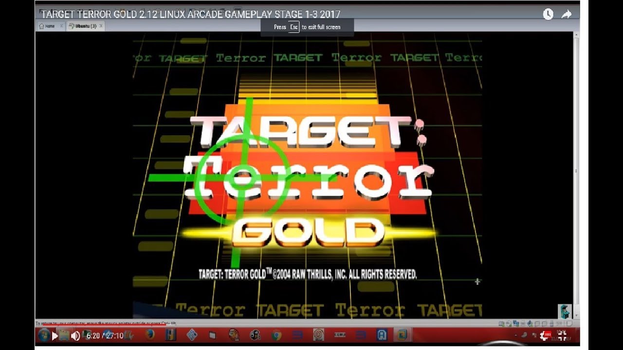PC ARCADE TARGET TERROR GOLD 2.12 LINUX ARCADE GAMEPLAY STAGE 1-3 2017 ...