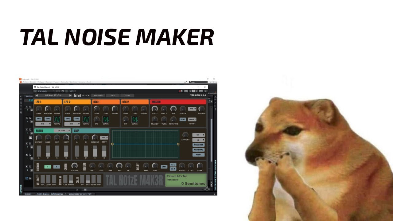 TAL NOISE MAKER, UN BUEN SYNTH PARA CREAR BAJOS Y COMPLEMENTAR PISTAS POP. - YouTube