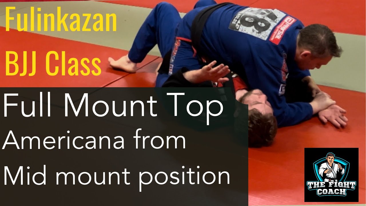 BJJ - Full Mount Top - Americana from mid mount position - YouTube