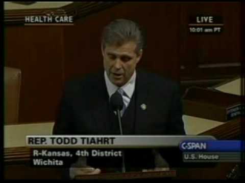 Todd Tiahrt speaks out against ObamaCare 2.0 - YouTube