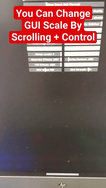 You Can Change GUI Scale By Scrolling + Control #lifehacks #minecraft # ...