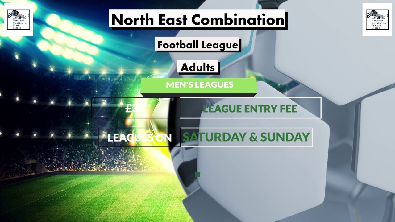 North East Combination Football League Adult Leagues - YouTube