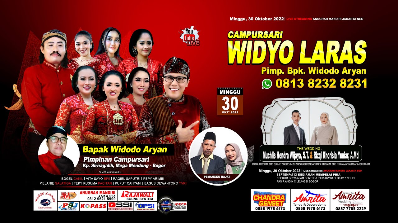 LIVE 🔴 WIDYO LARAS Campursari 081382328231 | Pernikahan HENDRA & YUNIAR ...