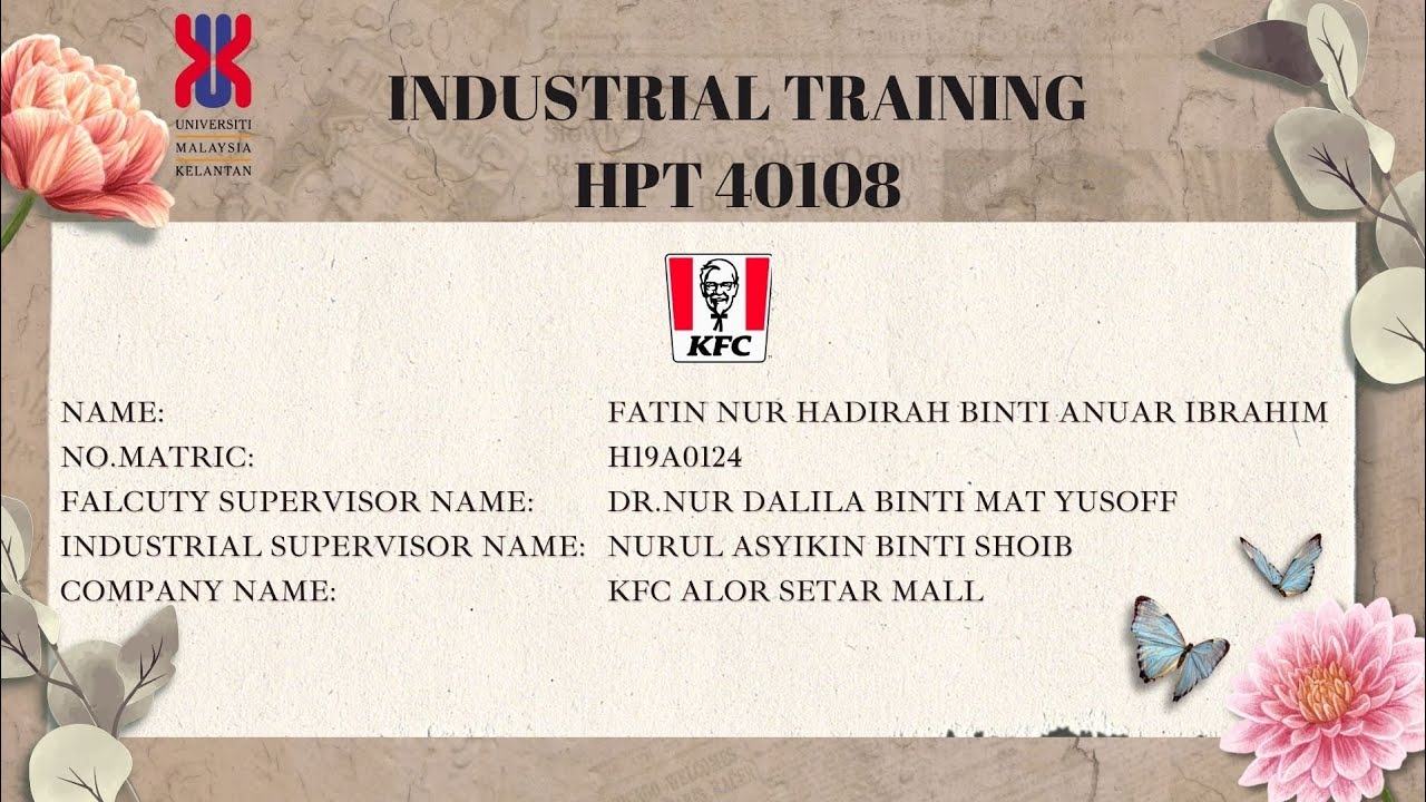 INDUSTRIAL TRAINING | HPT 40108 - YouTube