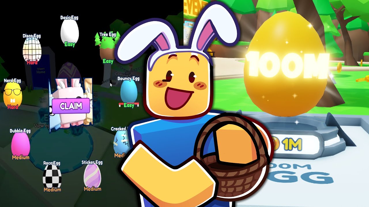 I Completed The EASTER EVENT in Bubble Gum Simulator Infinity! | Noob ...