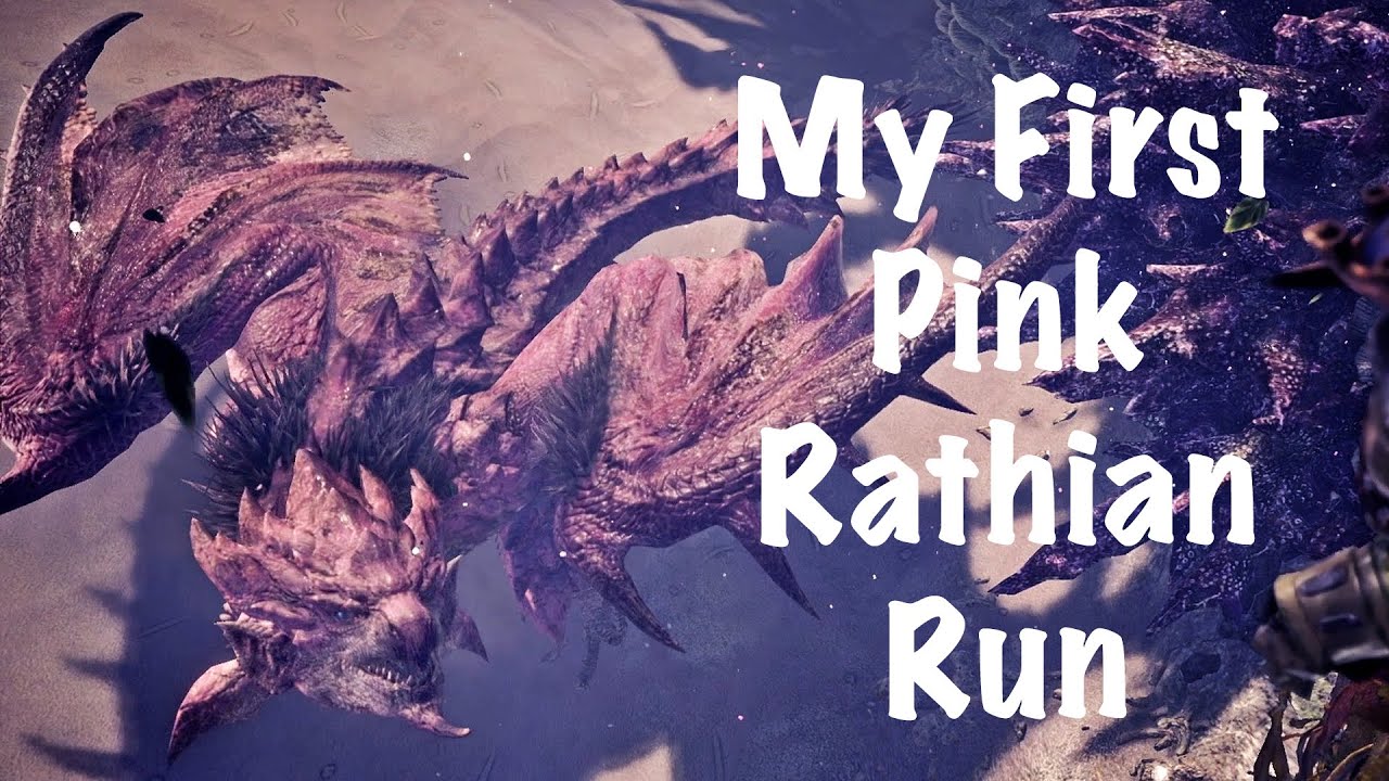 Monster Hunter World First Time High Rank Pink Rathian - YouTube