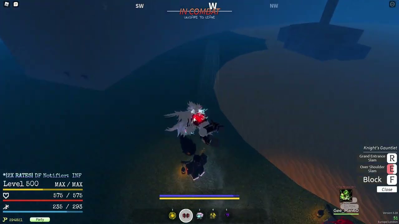 [GPO] Knight's Gauntlets Max Damage - YouTube