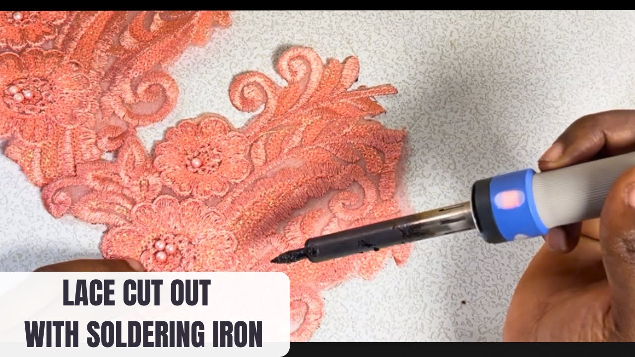 DIY: HOW TO CUT LACE PATCHES WITH SOLDERING IRON. #diy # ...