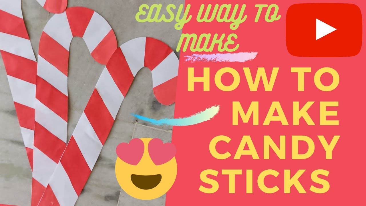 HOW TO MAKE CHRISTMAS CANDY STICK |EASY TO MAKE | VERY EASY - YouTube