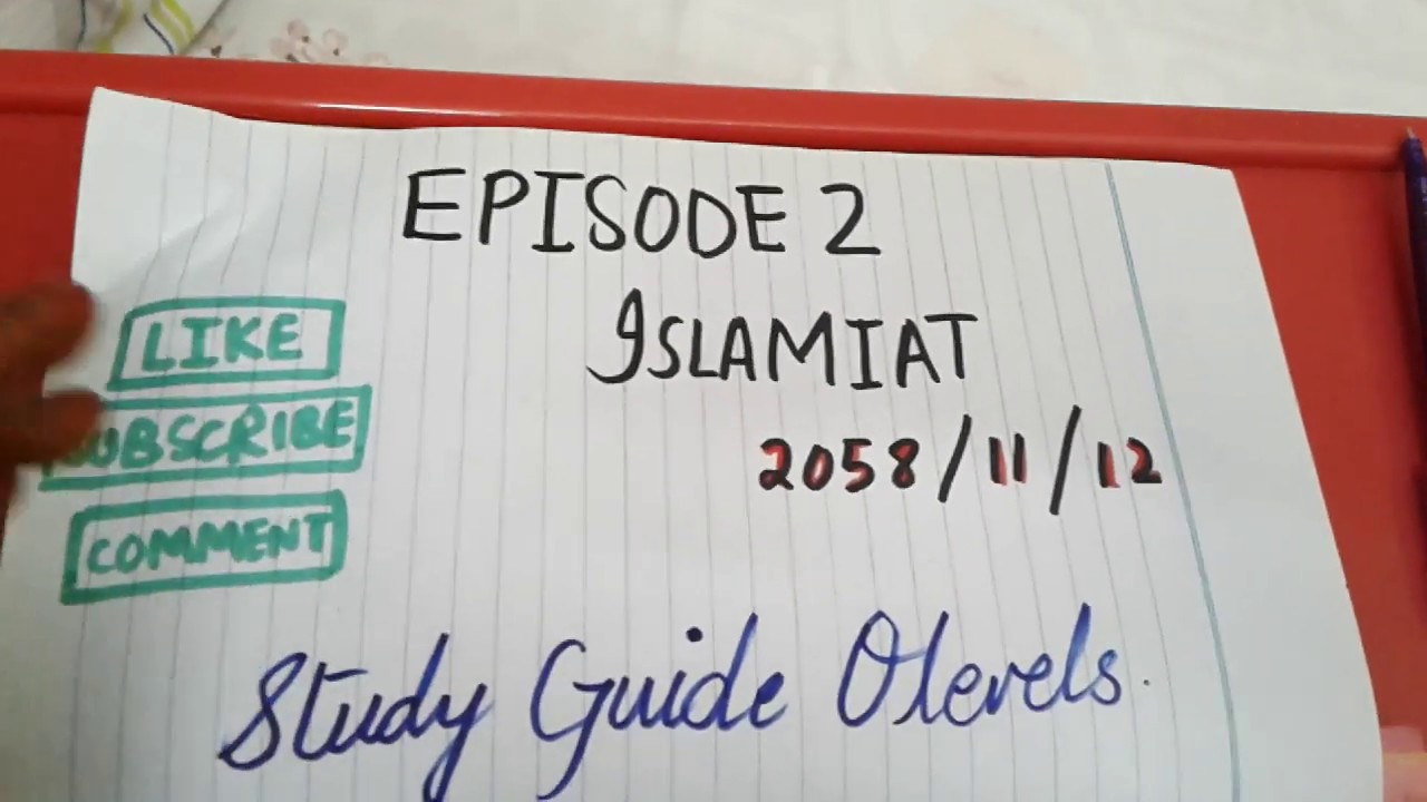 Islamiyat Paper 1 & 2 - Paper Pattern in detail (2058) | GCSE CAMBRIDGE ...