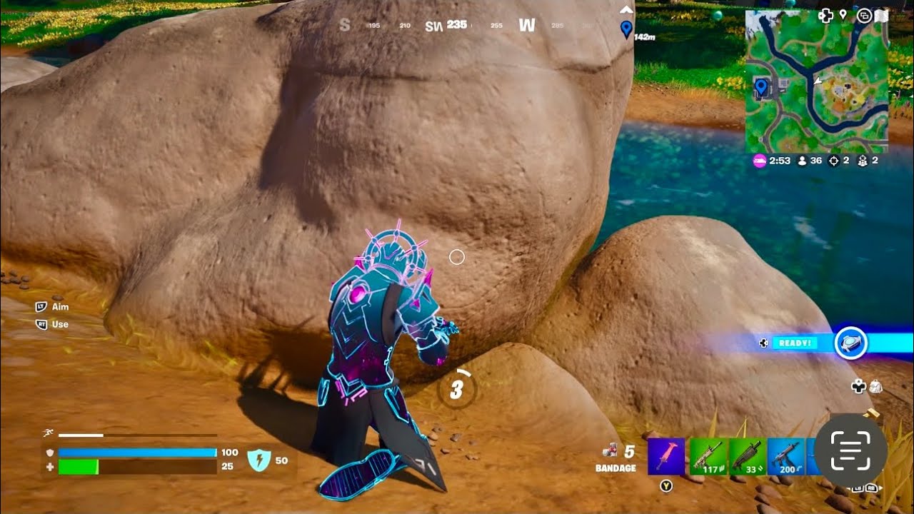 Restore health using Bandages Fortnite Creed Challenges EASY - YouTube