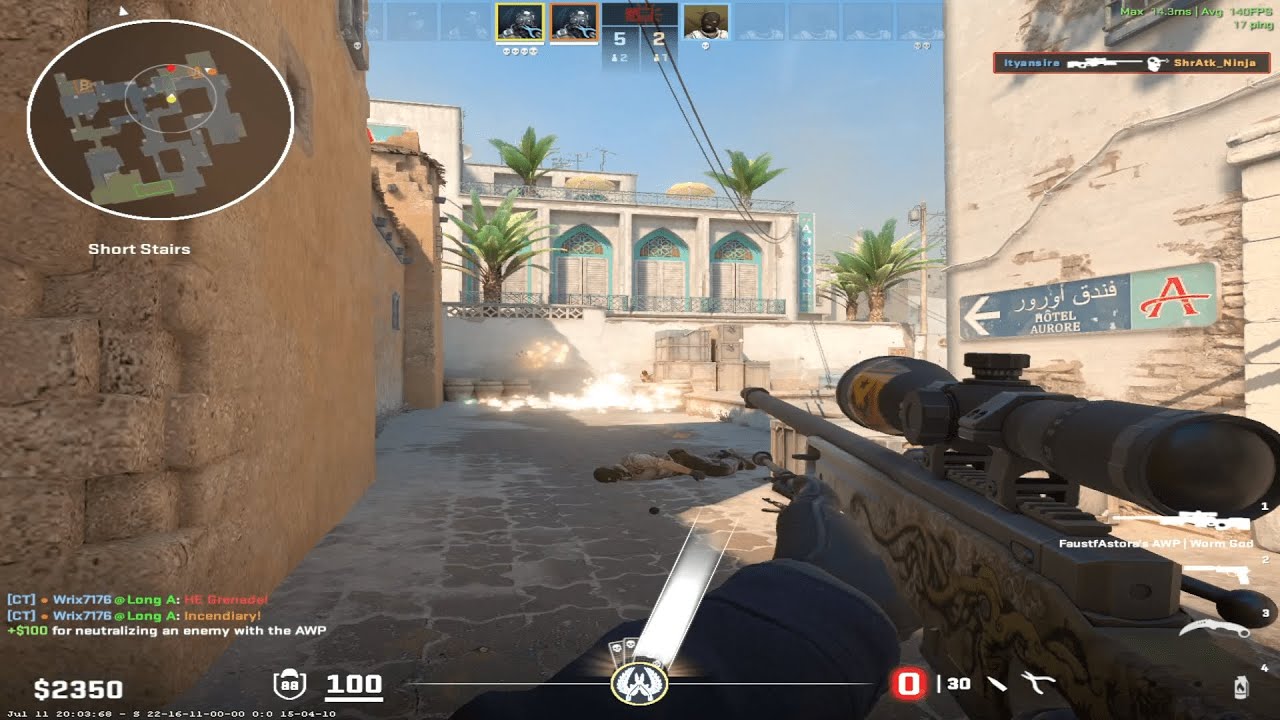 Counter Strike 2 - Faceit Ranked Dust 2 Gameplay - YouTube