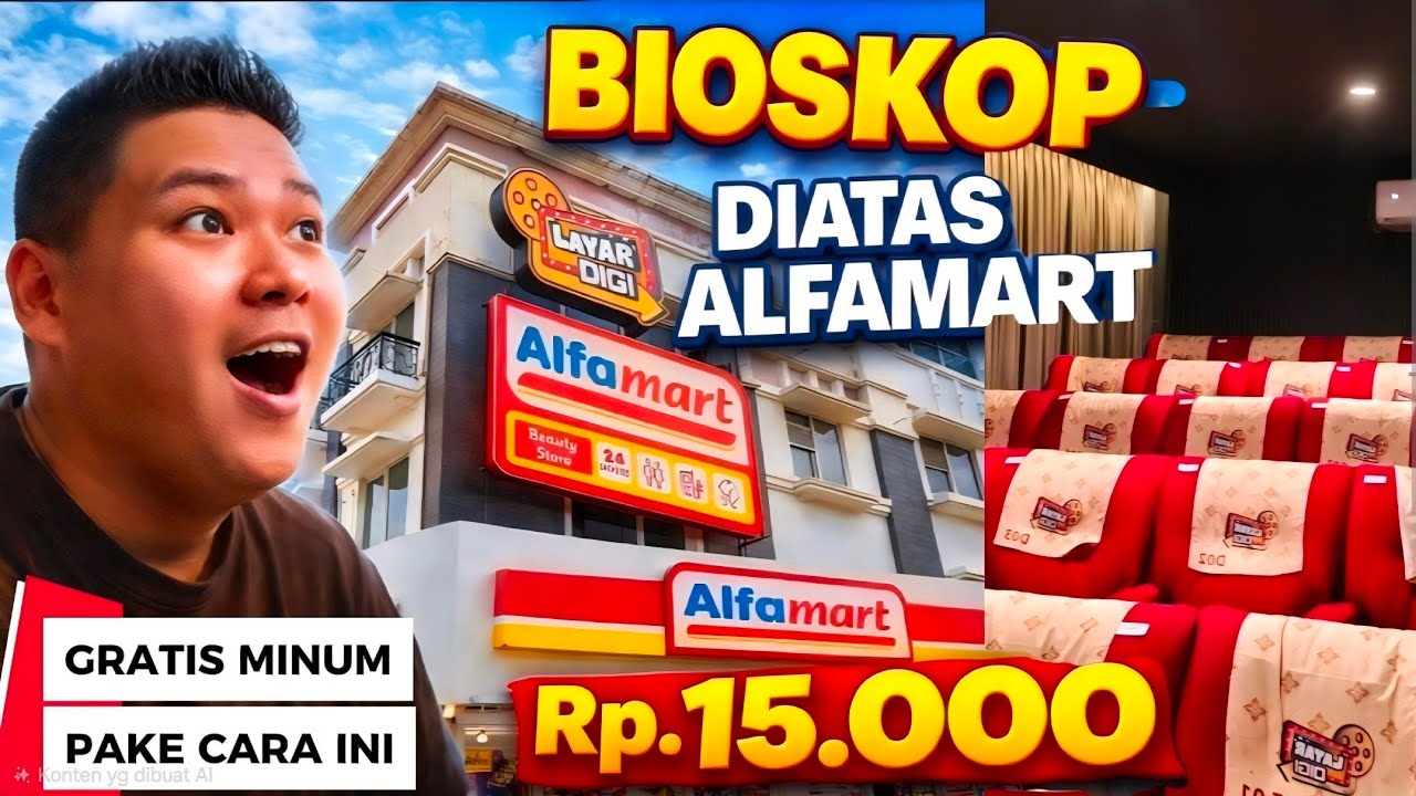 Nonton Bioskop Alfamart GRATIS MINUM PAKE CARA INI! Review Jujur Layar ...