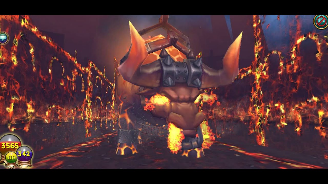 Wiz101 Fire Wizard Level 108 Raging Bull Spell - YouTube