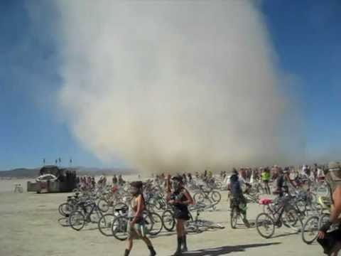 GIANT Dust Devil Swallows Crowd! - YouTube