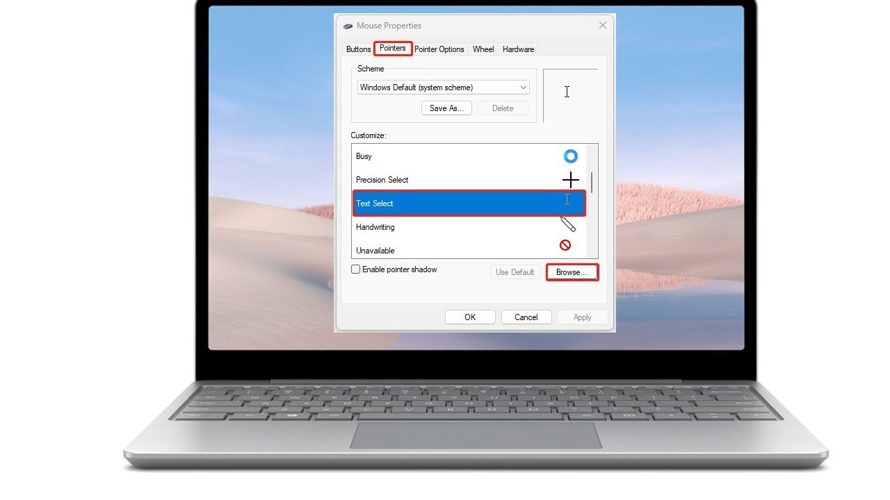 How To Fix When the Text Cursor Turns White on Windows 11 - YouTube