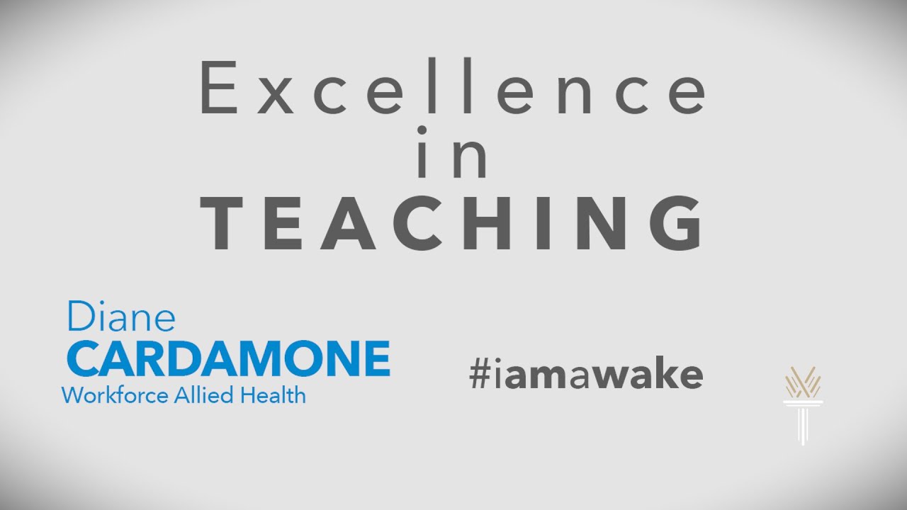 Wake Tech: 2016 Excellence in Teaching - Diane Cardamone - YouTube